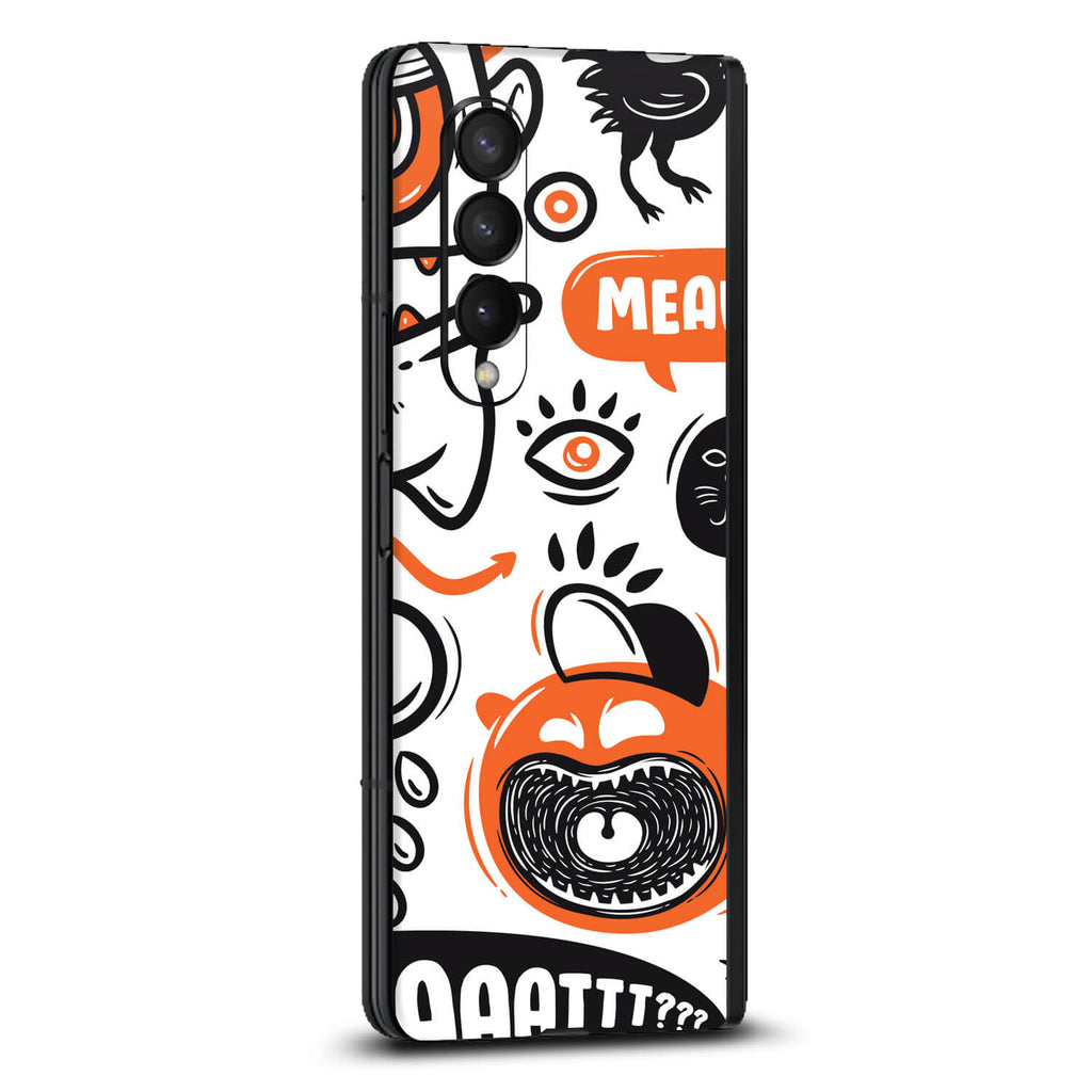 Doodles - Monster Orange Skins | Custom Phone Skins | XtremeSkins