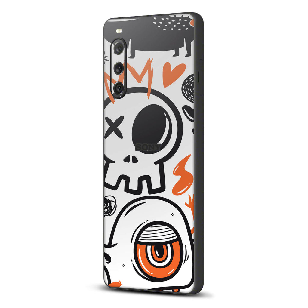 Doodles - Monster Orange Skins | Custom Phone Skins | XtremeSkins